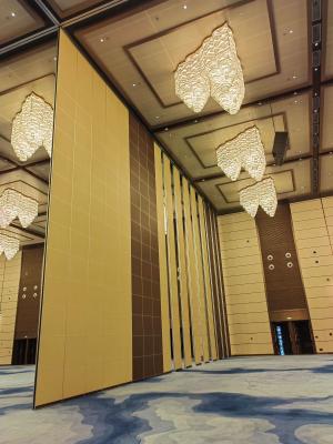China Meeting Room Wooden Acoustic Partition Wall Sliding Ceiling Panels Customized for sale