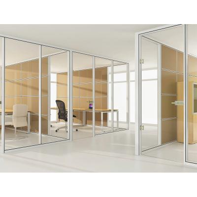China Double Tempered Single Glazed Office Glass Partition Wall For Conference Center for sale