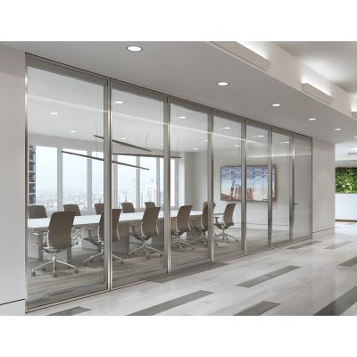 China Interior Soundproof Office Partitions Single Glazed With Shutter for sale