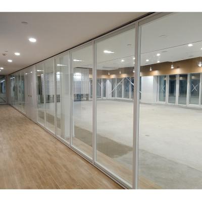 China Parede divisória de vidro de quadro único de alumínio para sala de reuniões de escritório à venda