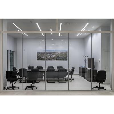 China Demountable Glass Partitions Walls , Office Interior Folding Glass Wall for sale