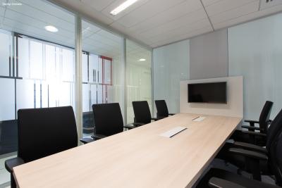 Conference Center Collapsible Glass Partition Aluminium Frame