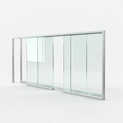 China Laboratory Interior Modern Glass Partition Wall With Aluminum Structure for sale