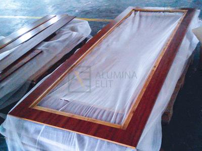 중국 방화 및 음투 이동성 분단 벽 6061-T6 알루미늄 합금 프레임과 105mm 두께 판매용