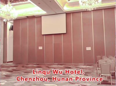 China Acoustic Movable Partition Wall with STC Rating 42-56dB and 6061-T6 Aluminum Frame for sale