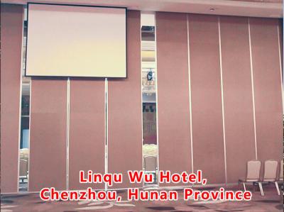 China Acoustic Movable Partition Wall with STC Rating 42-56dB and 6061-T6 Aluminum Frame for sale