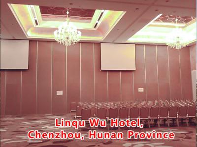 China Acoustic Movable Partition Wall with STC Rating 42-56dB and 6061-T6 Aluminum Frame for sale