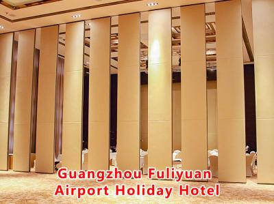 China Gansu Yinchuan International Cultural Exchange Center | Aluminum Frame Movable Partition Wall with High Pressure Laminate Board and Dupont POM Rollers for Top and Bottom Jack Lifting for sale