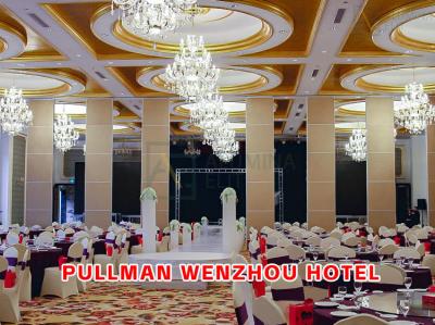 中国 プルマン温州ホテル：会議室や学校の仮設壁用、カスタムメイドの可動壁パネルと可動間仕切り壁 販売のため