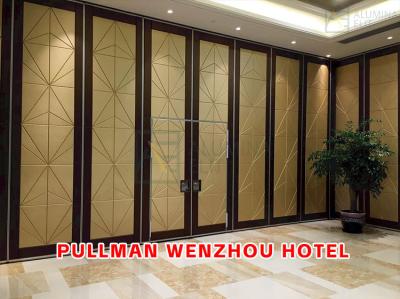 China Pullman Wenzhou Hotel: Modulaire Akoestische Verplaatsbare Wanden met 105CM Dikte, 42-56dB STC-waarde en 800N Afdichtingskracht Te koop