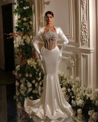 organza mermaid wedding dress