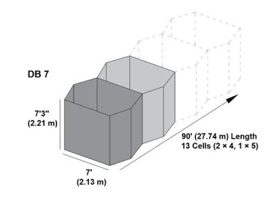 MIL7  2.21m Defensive Barrier Heavy-Duty Non-Woven Polypropylene Geotextile Lined Barrier System