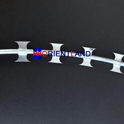 China BTO-11 BTO-10 Concertina Razor Wire Barbed Tape Concertina Coils for sale