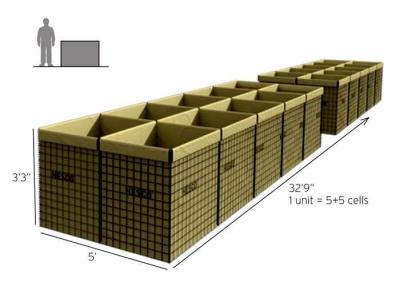 China 5mm Galvanized Steel Wire 7.5x7.5cm Defensive Barrier for sale