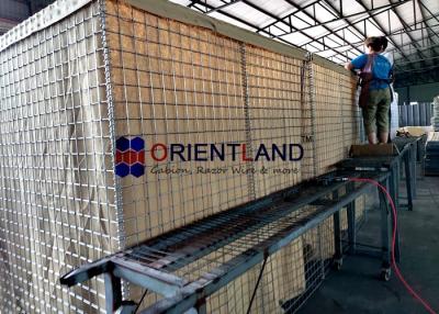 China Galfan Coated Collapsible Defensive Barrier Military Rapidly Construct Blast Wall for sale