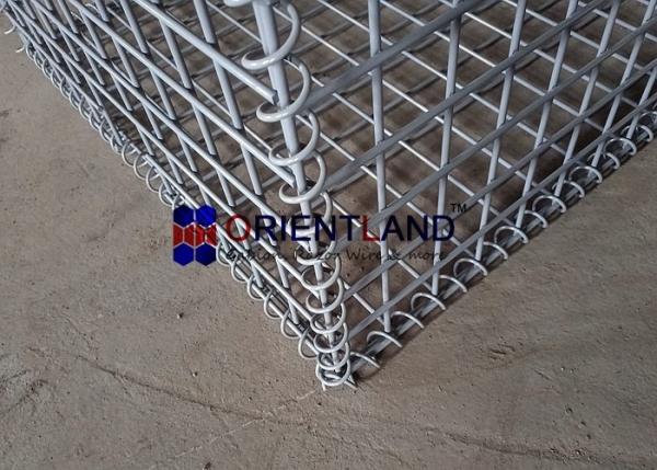 Quality Pvc Painted Gray Color Versatile Welded Gabion Baskets For Garden Decoration for sale