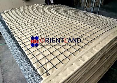 China Geo Textile Lined Welded Mesh Barrier Coated To ASTM A 856 Conform To BS EN 10218-2:2012 for sale