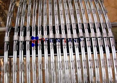 China Concertina Razor Barbed Wire Security Fence / Razor Combat Wire 14-16m Length for sale