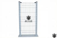 China 3D Welded Mesh Fence 4.0mm Wire 50x150mm Mesh Hot Dip Galvanized Security Fencing for sale