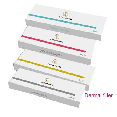 China Anti-aging 1ml Fine injection face haluronic acid derma filler lip enhancement fillers for sale
