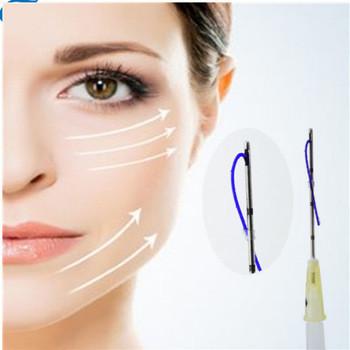 China PDO thread cog 3D faceliting Anti-wrinkle Bi-directional 3D Cog with Cannula PDO Facelift Thread for sale