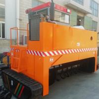 China Crawler Compost Turner Machine 3000mm Turning Width 136HP for Organic Fertilizer Fermentation for sale