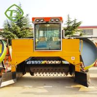 China Crawler Compost Turner Machine 3000mm Turning Width 136HP for Organic Fertilizer Fermentation for sale