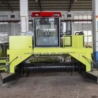 China Crawler Compost Windrow Turner for Chicken Manure Poultry 2400mm Turning Width 80hp for sale