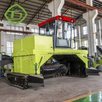 China Automatic Crawler Type Compost Turner Machine 2400mm Turning Width 85hp Diesel Engine for sale