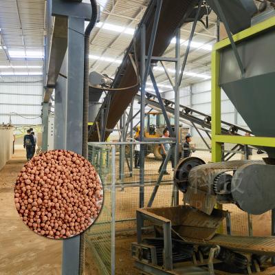 China 5-10t/h Chicken Manure Waste Mushroom Round Organic Fertilizer Granules Production Line for sale