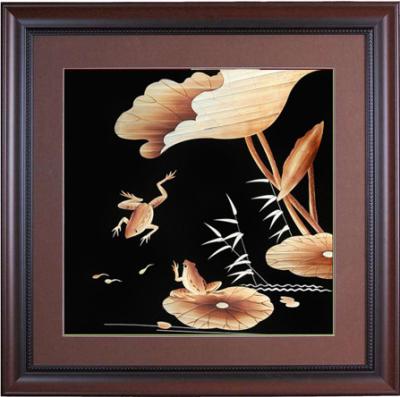 China Chinese wind living room decoration painting straw painting, business gift straw painting for sale