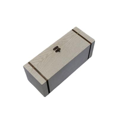 China Single Large Packaging Gift Craft Use Wooden & Bamboo Boxes for Wine for Storage and Presentation for sale