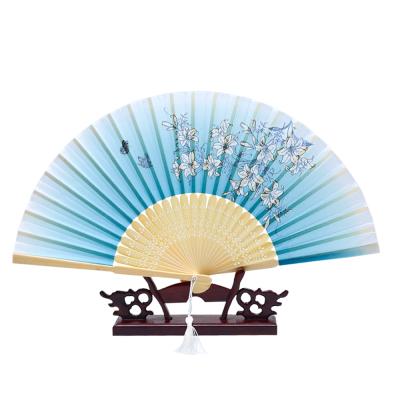 China Handcrafted Elegant Bamboo Fan with 25 Ribs Customisable Engraved logo Available ODM/OEM Services Provided Ideal for Parties for sale