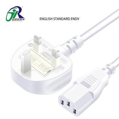 China BS Underground Cables Supplier Extension Cords 3 Pin Flat Electrical Plug With Connector for sale