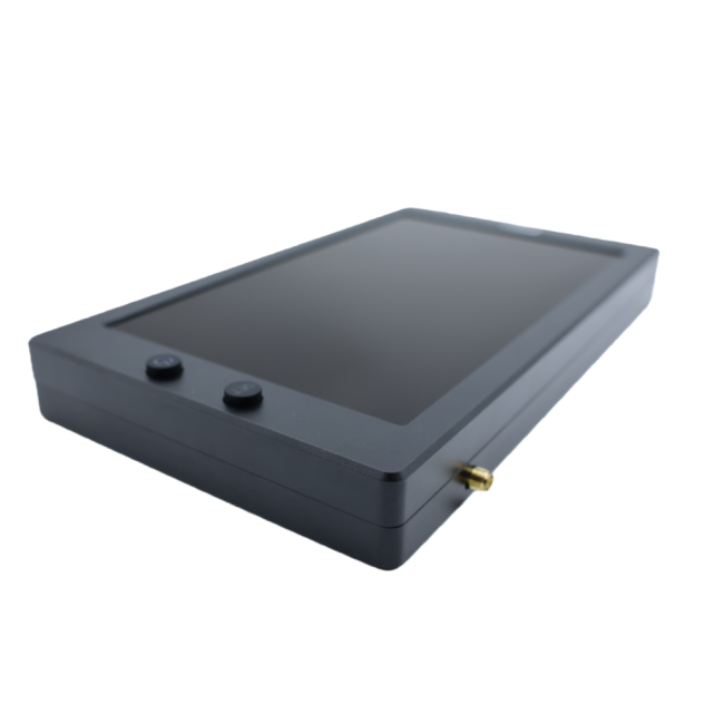 Portable Broadband Receiver side view