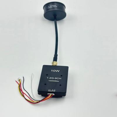 China High Performance Analog Video Transmitter 1.2GHZ 8-10W 9CH Adjustable Power For FPV Racing for sale
