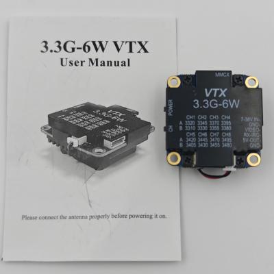 China 3310-3495MHz Vtx Long Range Fpv 7-36V Voltage 6W Power Vtx Video Transmitter for sale