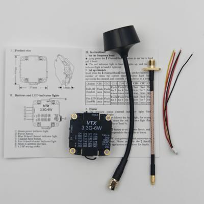 China 3310-3495MHz Vtx Long Range Fpv 7-36V Voltage 6W Power Vtx Video Transmitter for sale