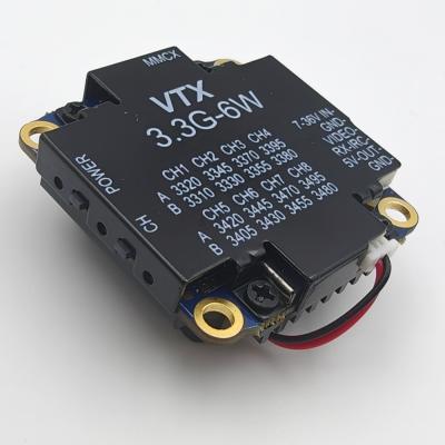 China 3310-3495MHz Vtx Long Range Fpv 7-36V Voltage 6W Power Vtx Video Transmitter for sale