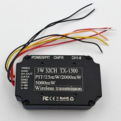 China High Performance FPV Video Transmitter 1.3GHz With 32 Channels 5W Wide Voltage Design for sale