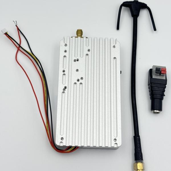 Quality 8CH Fpv Video Transmitter And Receiver 1.5GHz 5W Output 10-36VDC Drone Video for sale