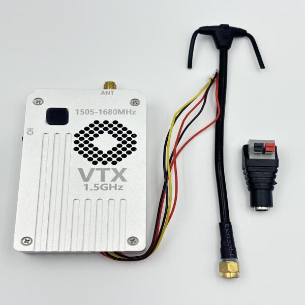 Quality 8CH Fpv Video Transmitter And Receiver 1.5GHz 5W Output 10-36VDC Drone Video for sale