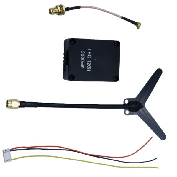 Quality 1.5GHz Analog Video Transmitter 11 Channels 4W RF Output For Remote Surveillance for sale