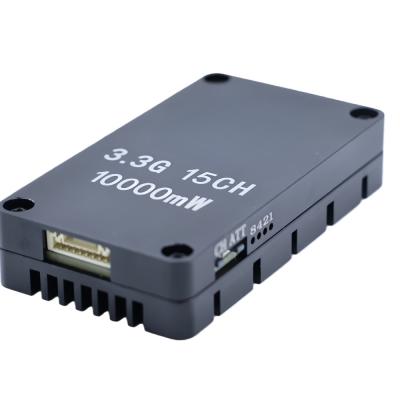 China Stable Signal 3.3GHz Fpv Long Range Vtx 10W Output 3025MHz-3375MHz Frequency Range for sale