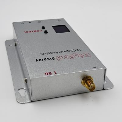 China 12 Channels 1.5GHz FPV Video Receiver with 1405MHz-1680MHz Range for Drone Transmission for sale