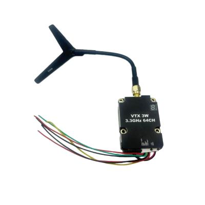 China Low-Interference 3.3GHz FPV VTX with Adjustable Power Output and 3025MHz–3375MHz Frequency for sale
