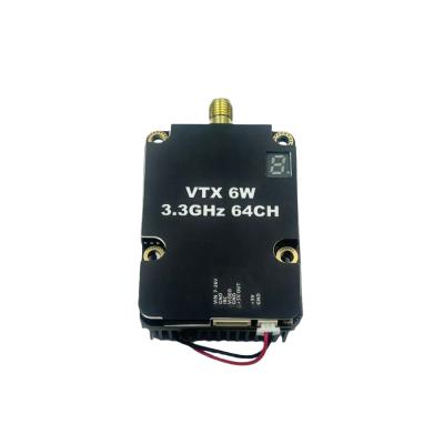 China 3.3GHz 6W FPV VTX with Stable Transmission, Adjustable Output Power, and 3060–3500MHz Range for sale