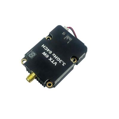 China Professional 3.3GHz 6W FPV Video Transmitter Featuring Stable Transmission and 3060MHz–3500MHz Coverage for sale