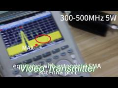 industrial grade 300-500mhz rf video transmitter with 5w power and sma antenna interface