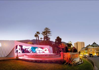 China Outdoor Full Color Curved LED Screen 6mm For Rental Aluminum Cabinet for sale